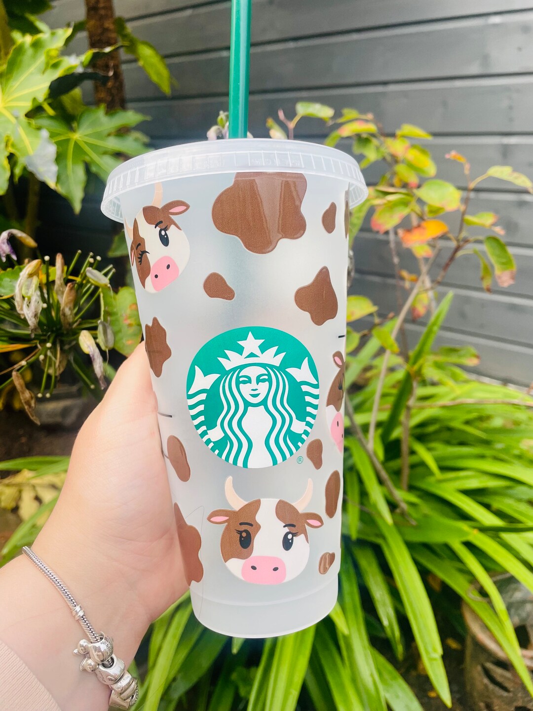 Cow Print Starbucks Cup Cow Animal Cute Cow Face Animal Print Gift ...