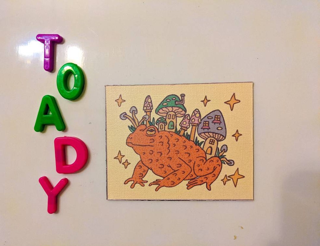 Toad Village Fridge Magnet - Etsy