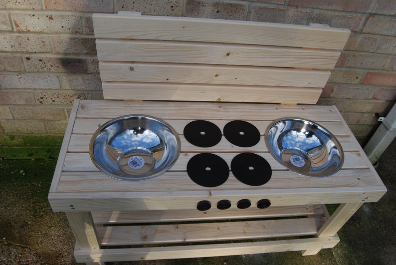 Mud Kitchen With Cooker Hob and Backsplash fully Assembled | Etsy