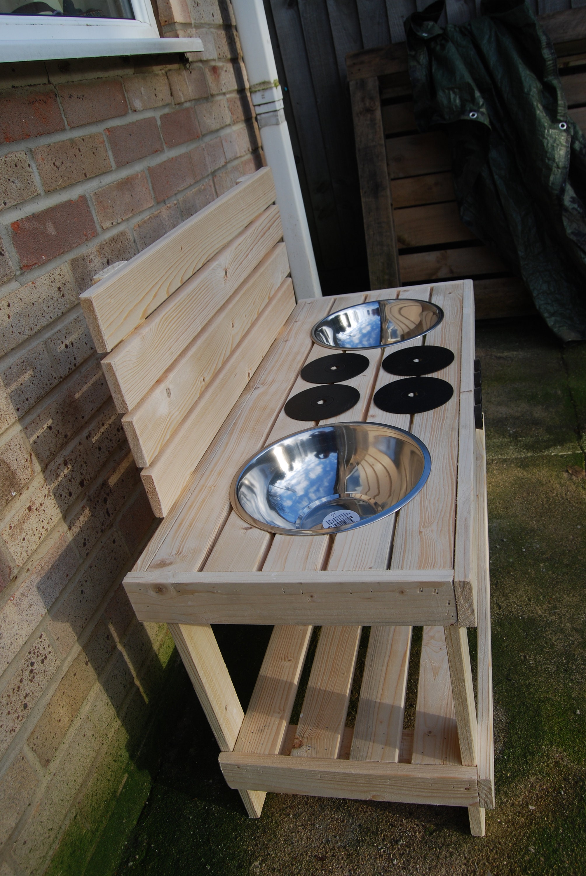 Mud Kitchen With Cooker Hob and Backsplash fully Assembled - Etsy