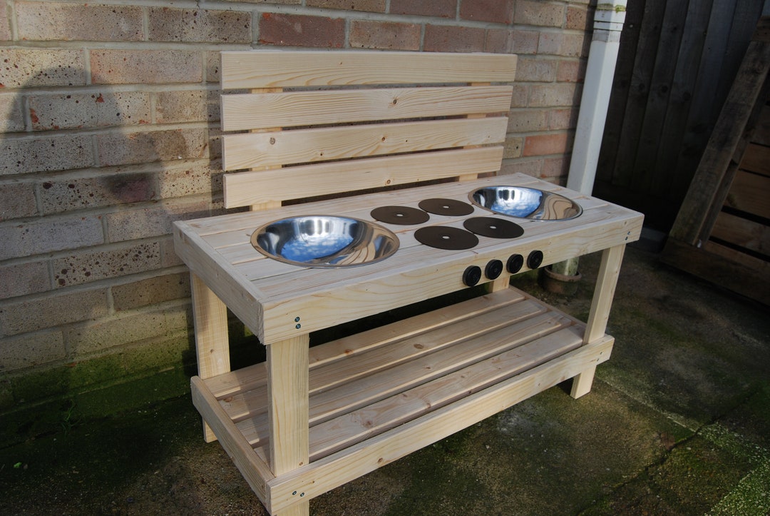 Mud Kitchen With Cooker Hob and Backsplash ,fully Assembled Free ...