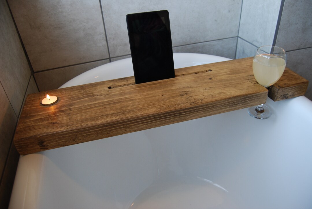 Bath Caddy ,hand Made From Reclaimed Wood and Finished in Annie Sloan ...