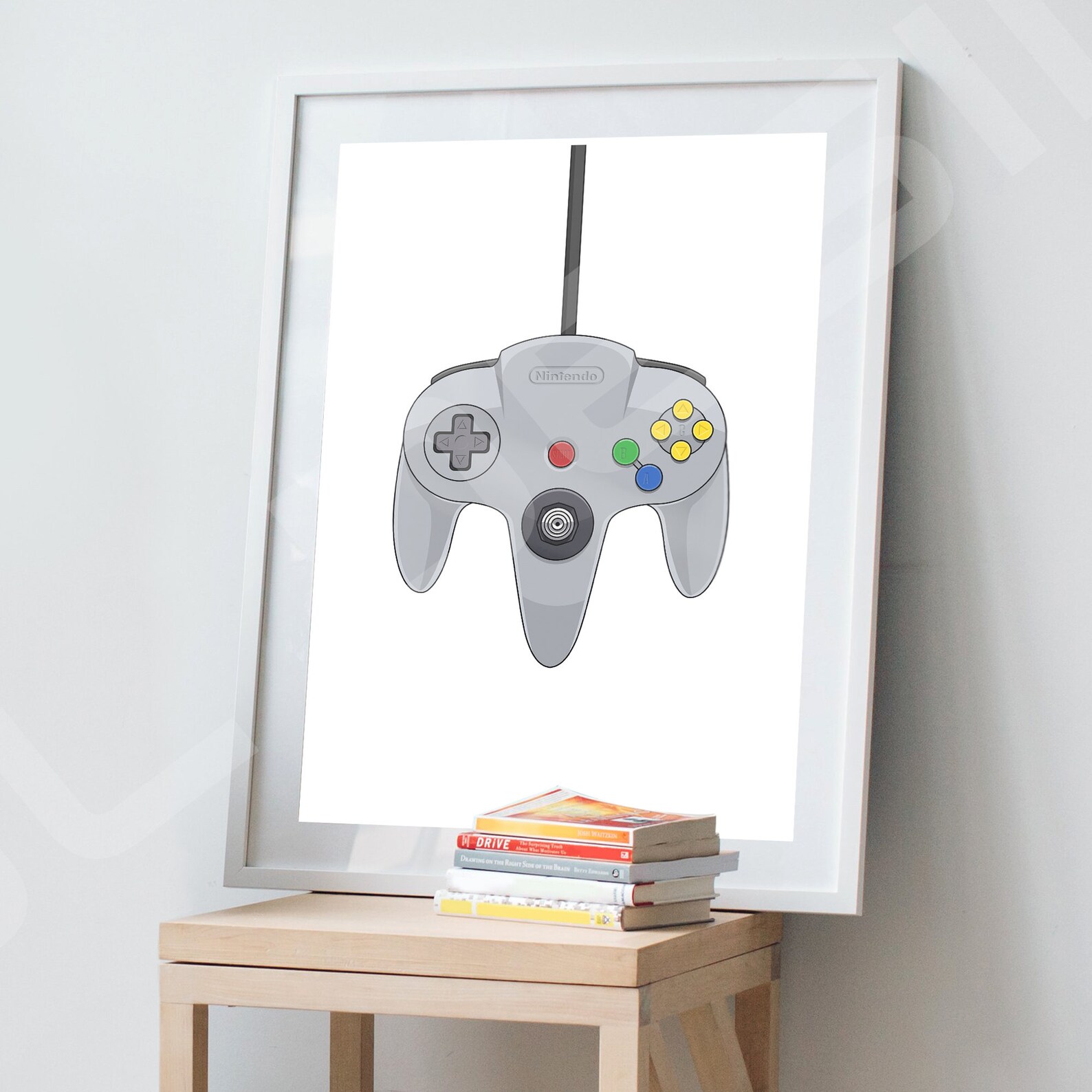 Nintendo 64 N64 Controller Illustration Print - Etsy
