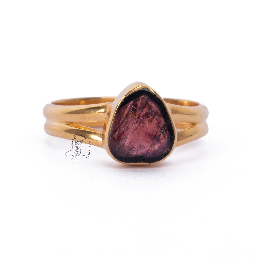 Watermelon Tourmaline Ring, Sterling Silver, Watermelon Tourmaline ...
