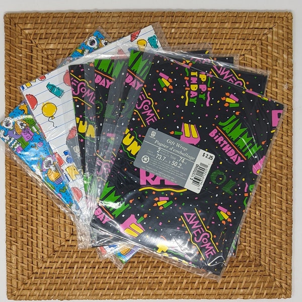 Vintage Wrapping Paper 90s - Etsy