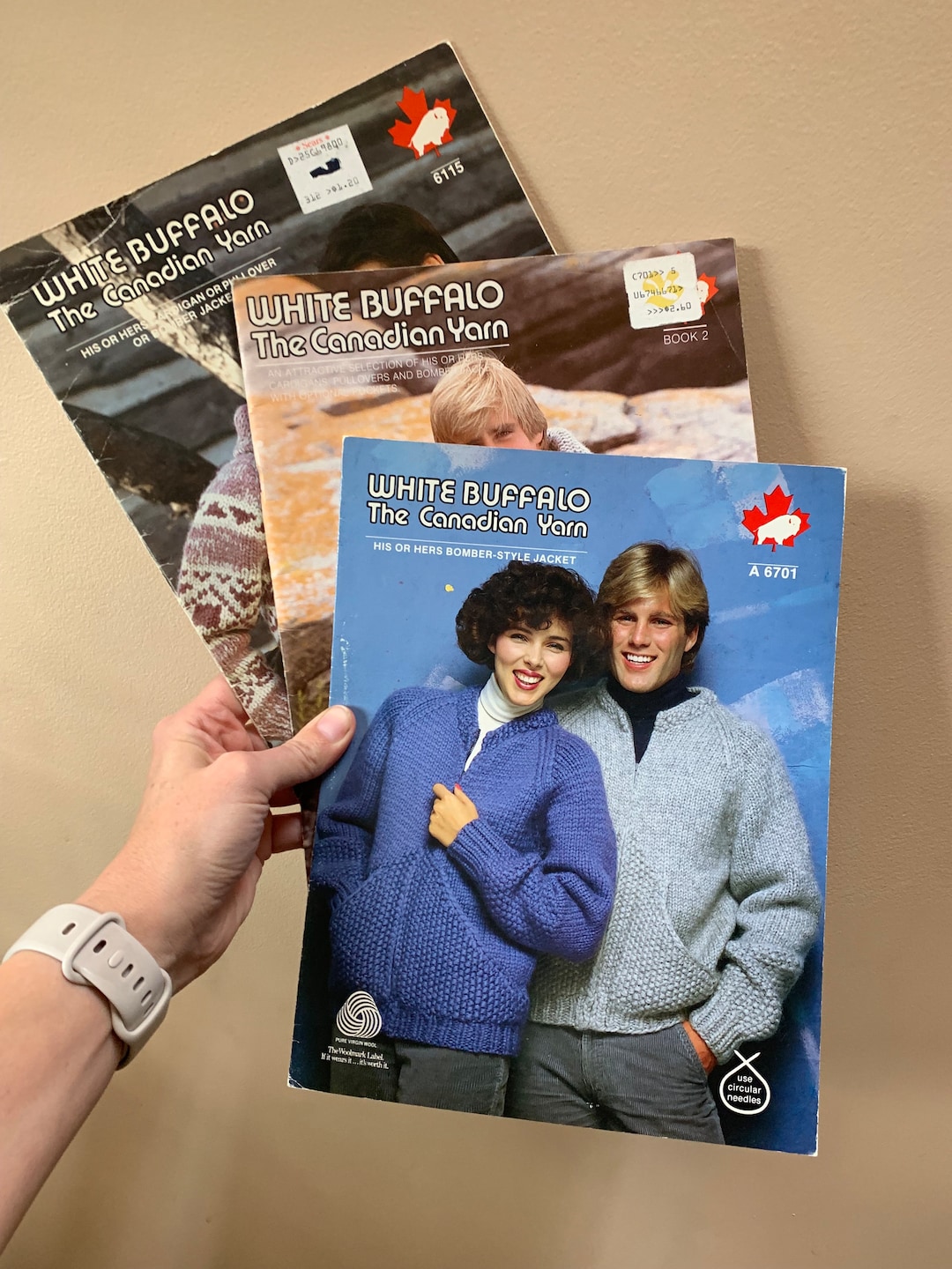 Vintage Sweater Knitting Pattern Book Set of 3 / Trio of 80s - Etsy