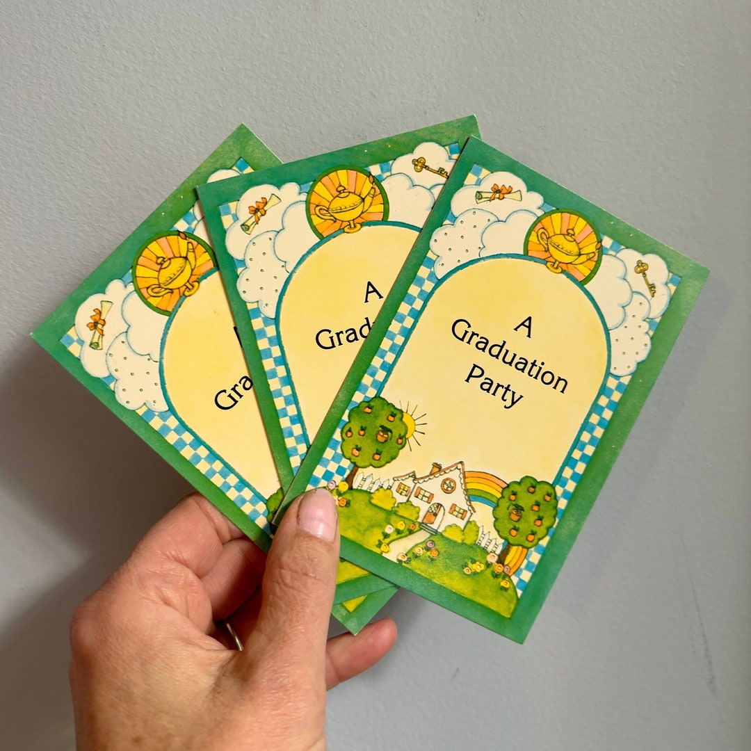Vintage Graduation Party 6 Card Set / Set of 6 Vintage Graduation ...