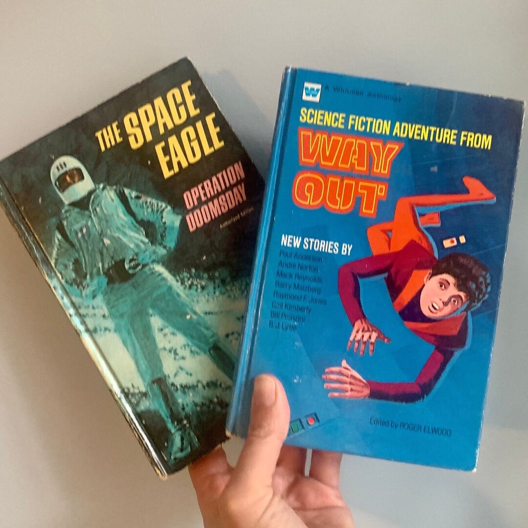 Vintage Kids Sci Fi Lit Book Set / No Way Out & Space Eagle Sci Fi ...