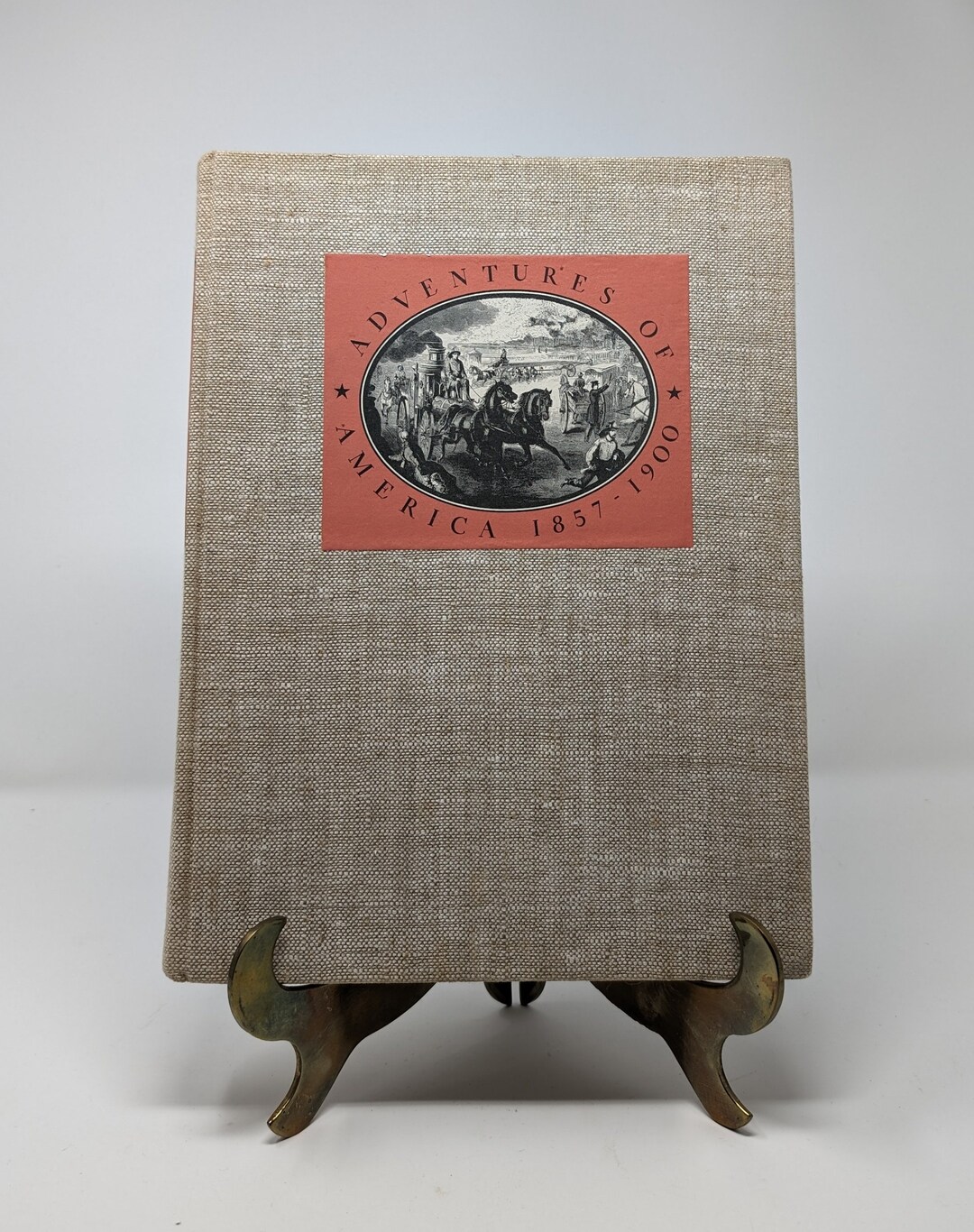 1920s Linen Cover Book / Adventures in America 1857-1900: A Pictorial ...