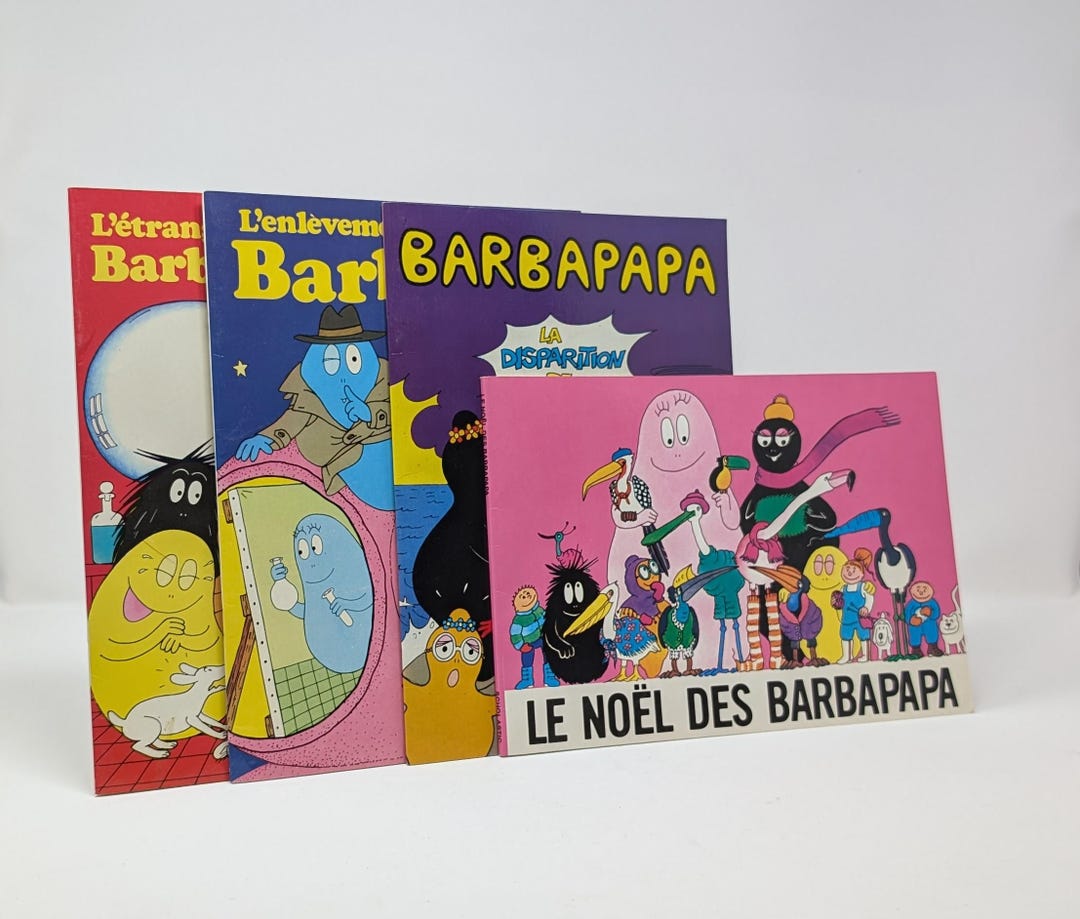 French Barbapapa Comic Books Choose Your Own/ 80s Barbapapa Book Set ...