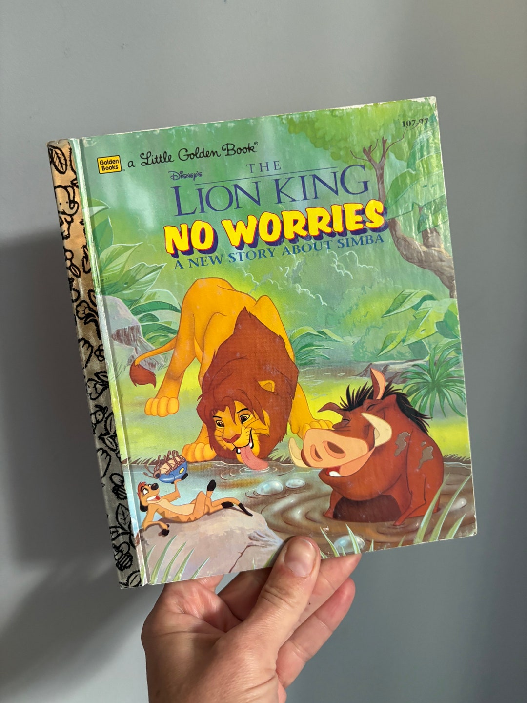 Vintage Lion King No Worries Book / 90s Lion King Book Vtg Simba Little ...