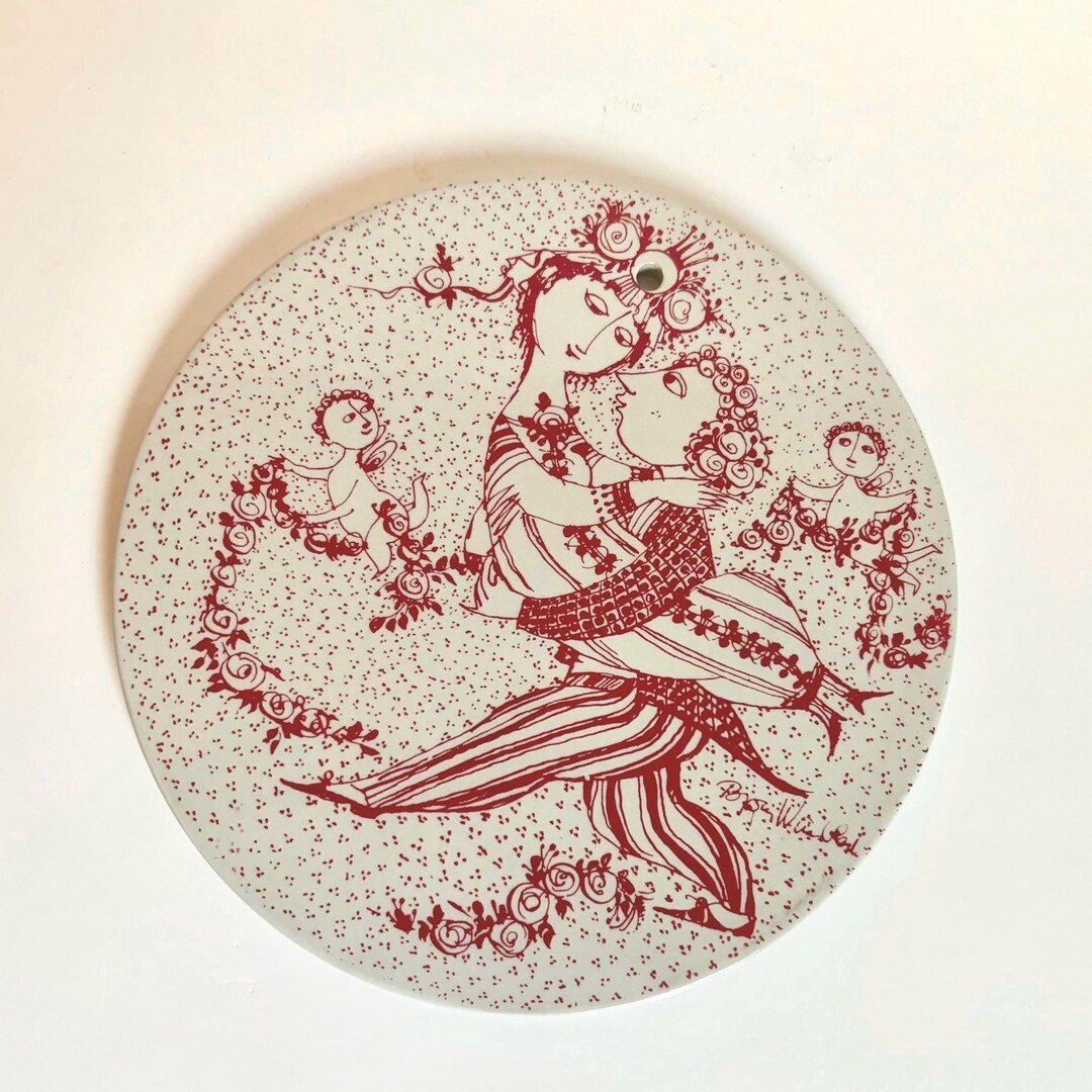 Vintage Bjorn Wiinblad Plaque / Vintage Plate March Birthday Plate ...