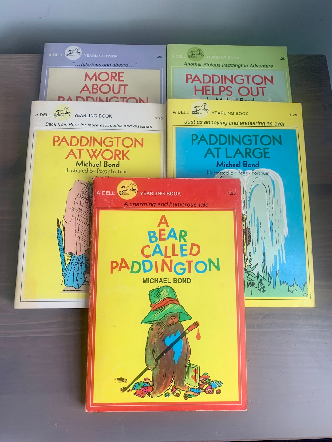Set of Vintage Paddington Bear Books / 5 Vintage Paddington Soft Cover ...