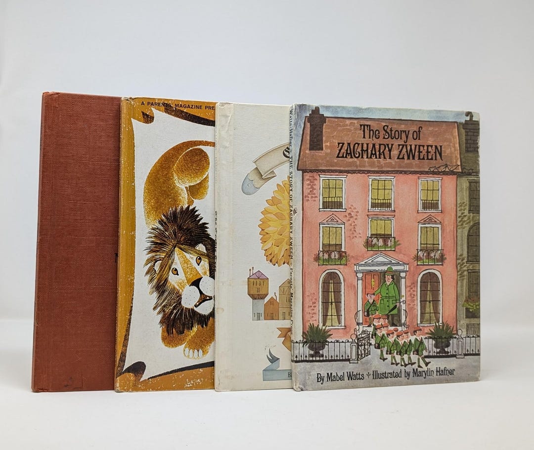 Vintage Set of 4 Kids Book / Parents Magazine Childrens Books Set / 60s ...
