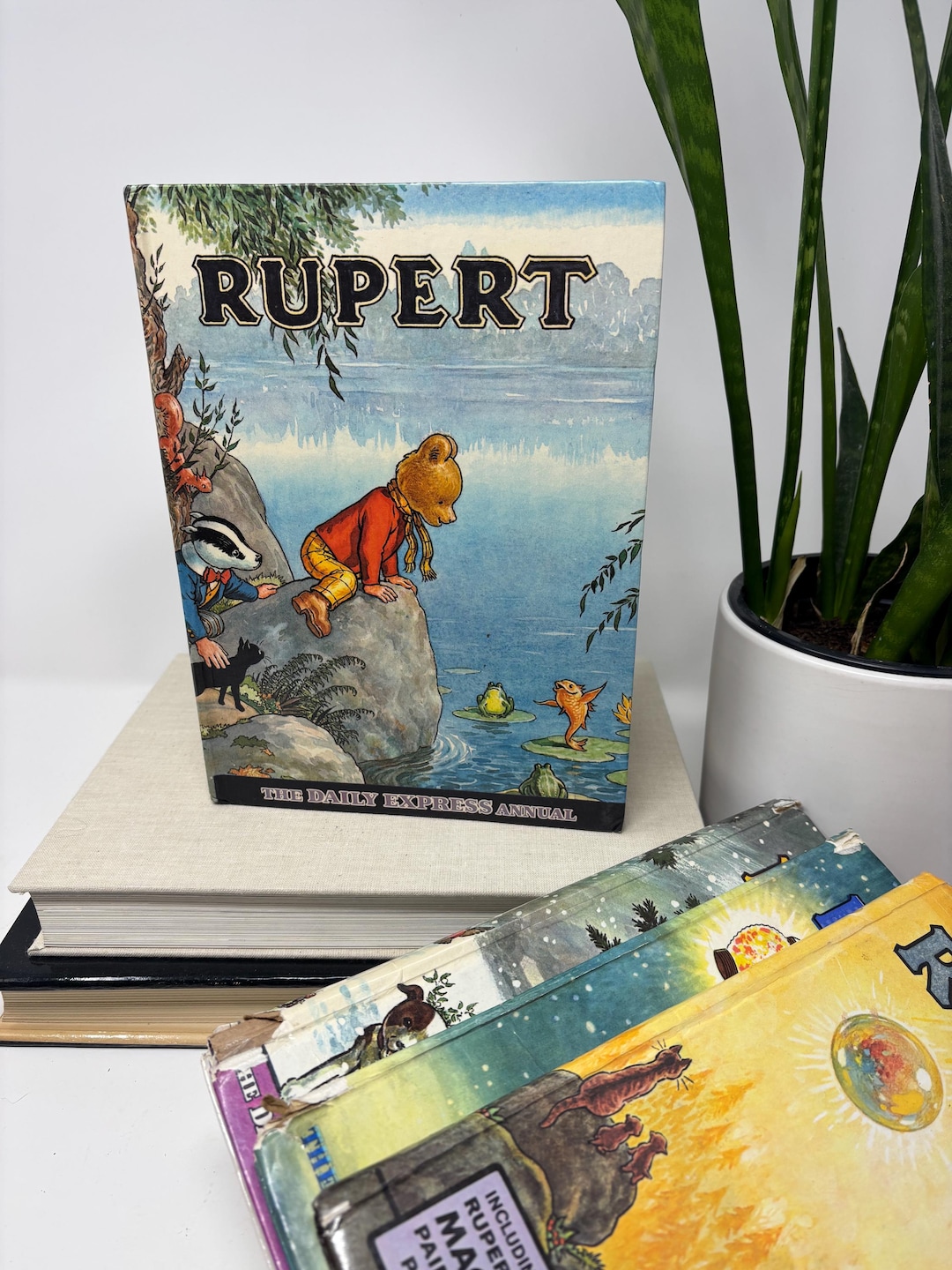 Vintage Set of Rupert Childrens Annuals / 4 Rupert Children Annual Book ...