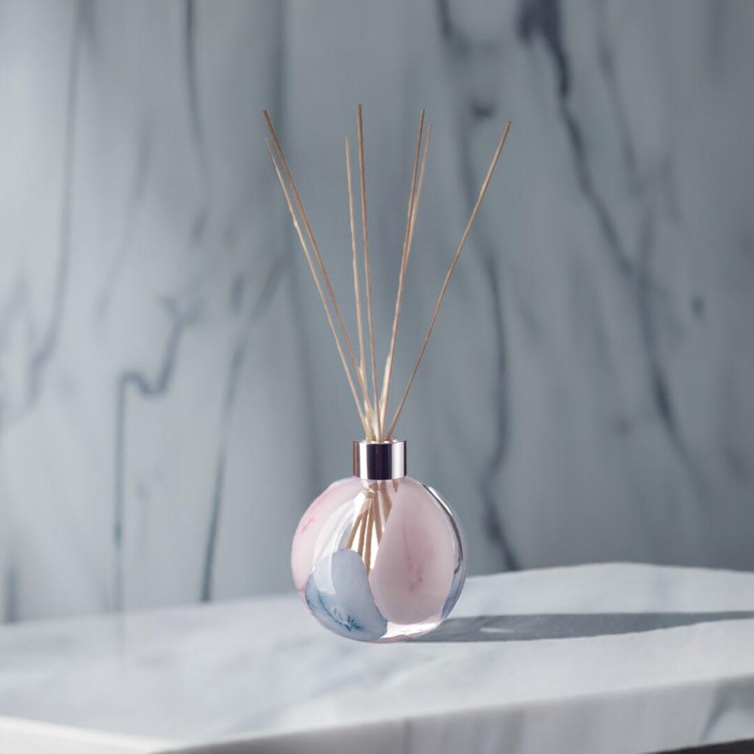 Mouth Blown Glass Reed Diffuser: Pastel Sphere, Luxury Home Decor - Etsy