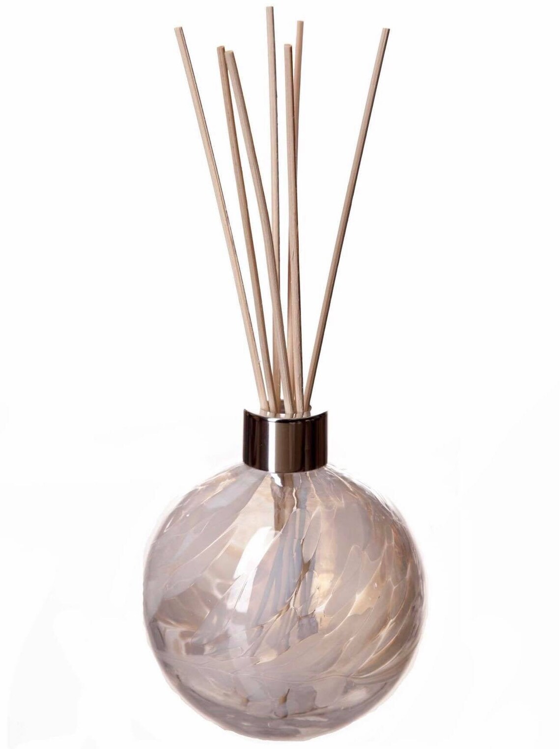 Luxury Reed Diffuser Mouthblown Glass Sphere White - Etsy UK