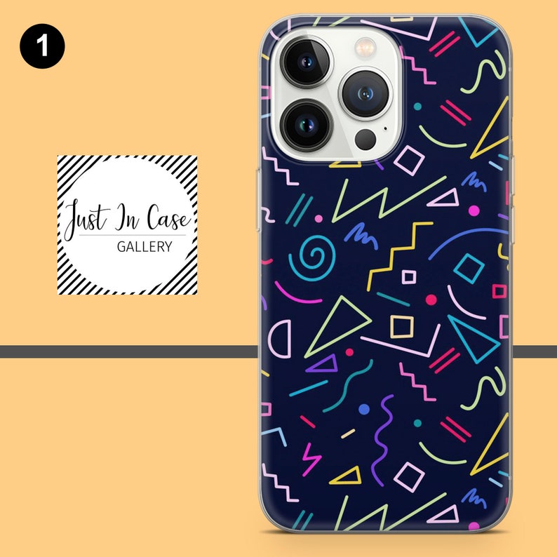 Retro 80s Phone Case Nostalgia Cover for iPhone 14pro, 13, 12, 11, 8 ...