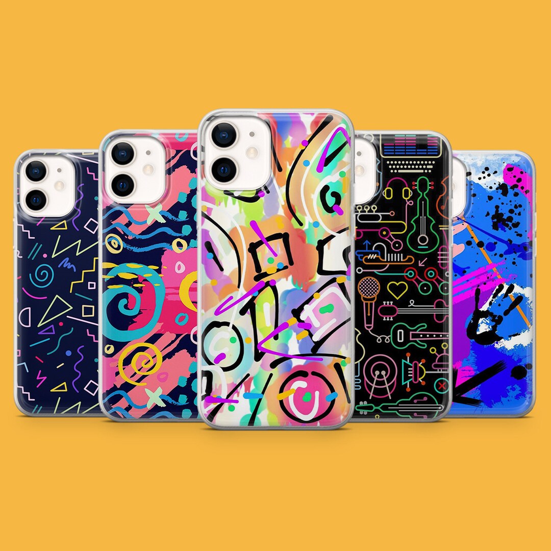 Retro 80s Phone Case Nostalgia Cover for iPhone 14pro, 13, 12, 11, 8 ...
