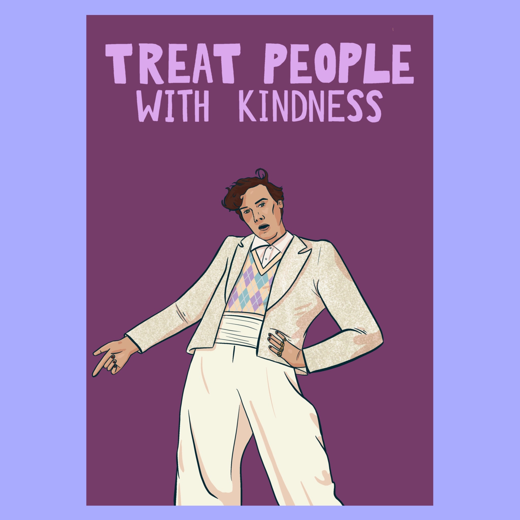 Harry Styles Treat People With Kindness TPWK Fine Line Art - Etsy