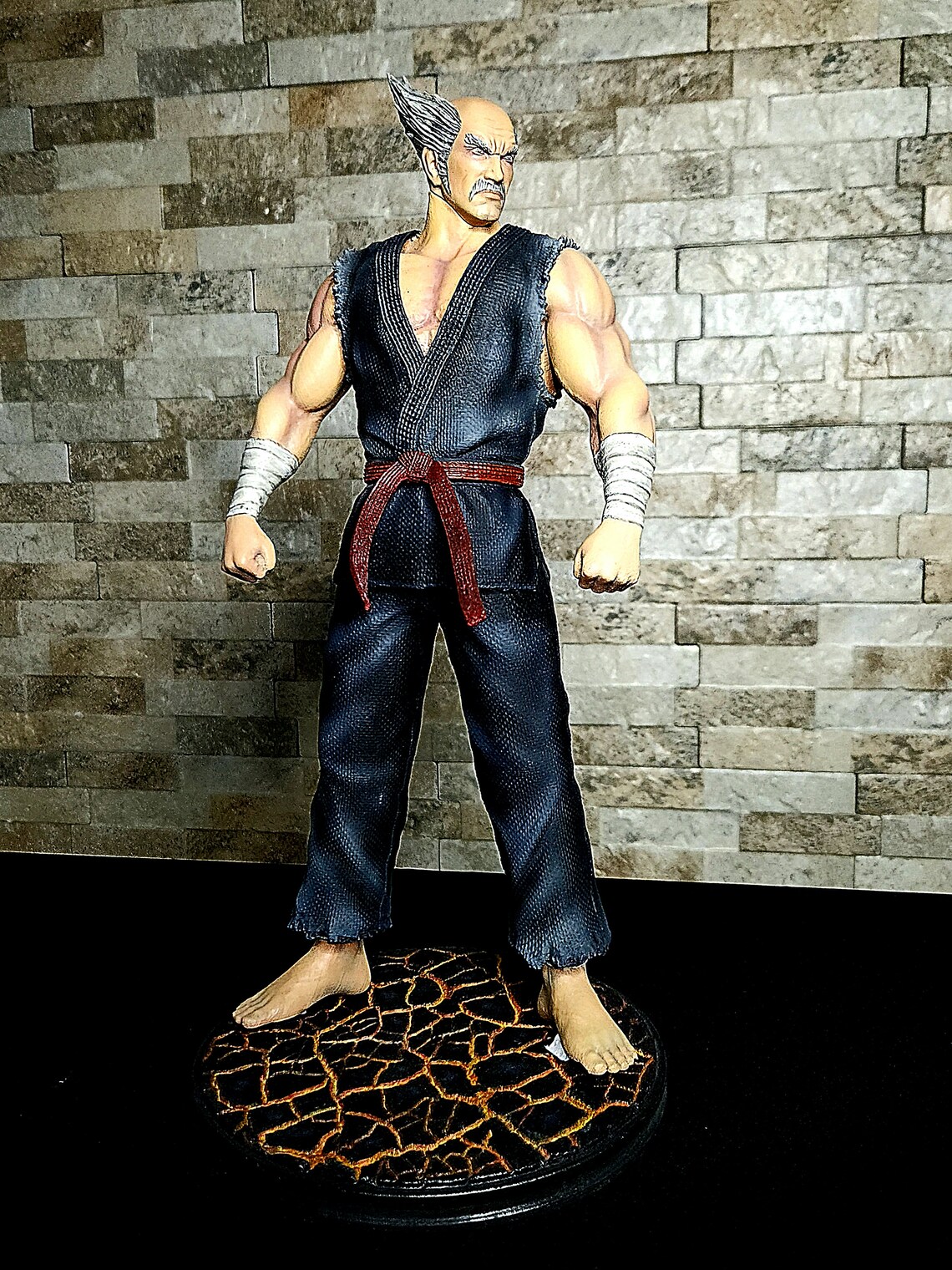 Handcrafted Tekken Heihachi Mishima Statue | 3D Printed, Painted Figure ...