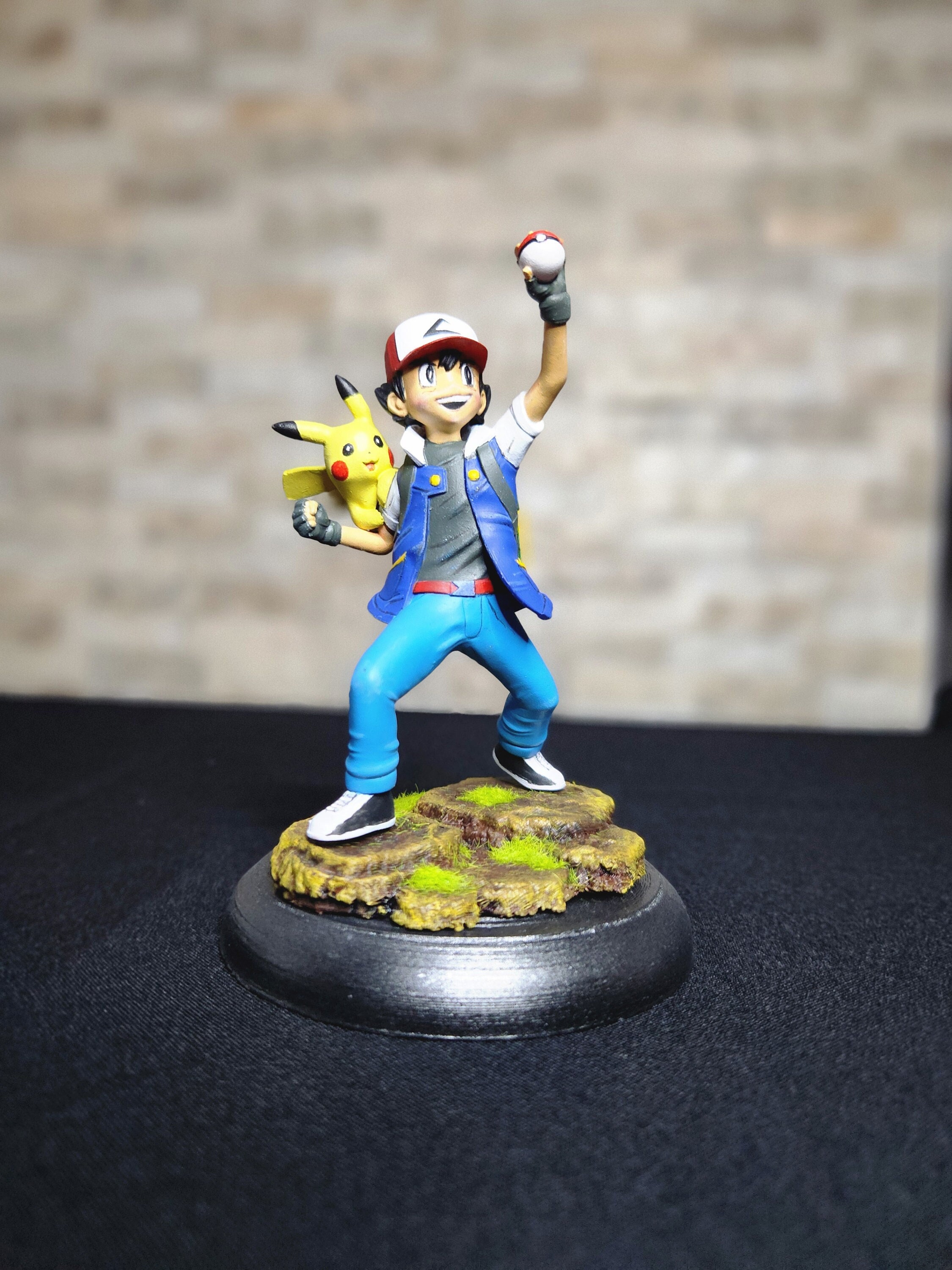 Handmade Ash Ketchum & Pikachu 3D Printed Statue - Etsy