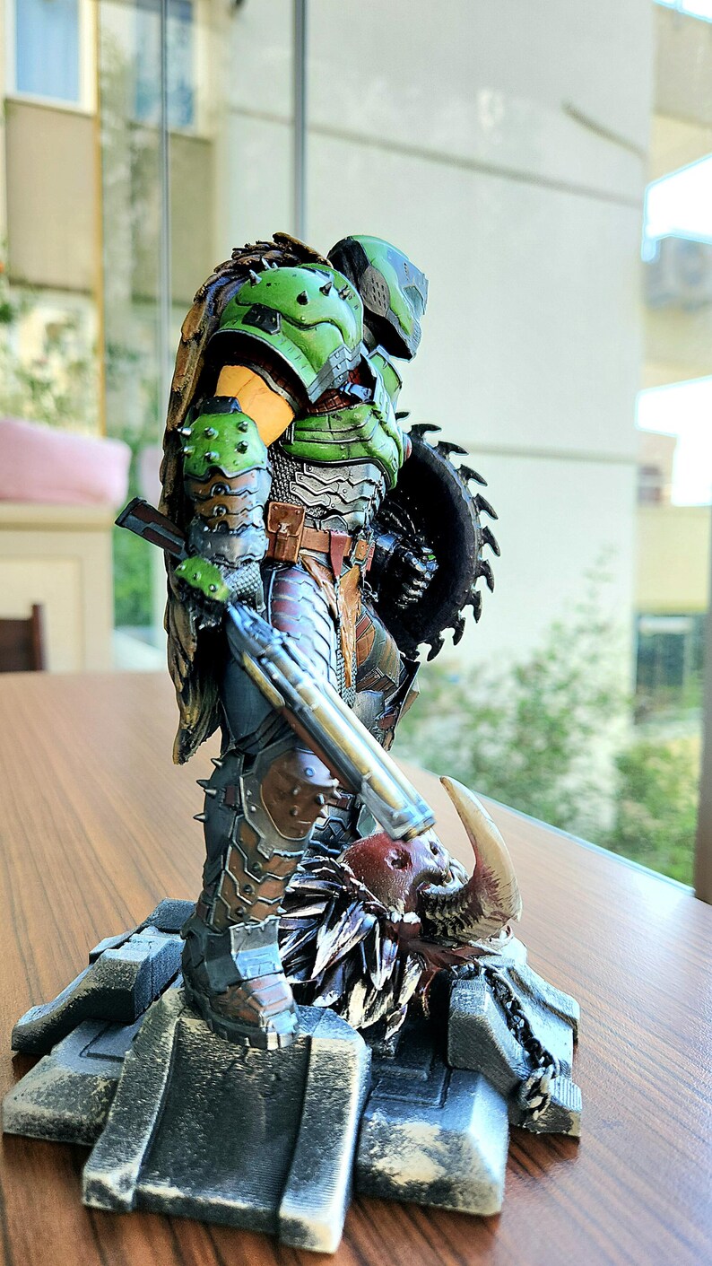 Handmade Doom Slayer Statue | 3D Printed Gamer Decor - Etsy