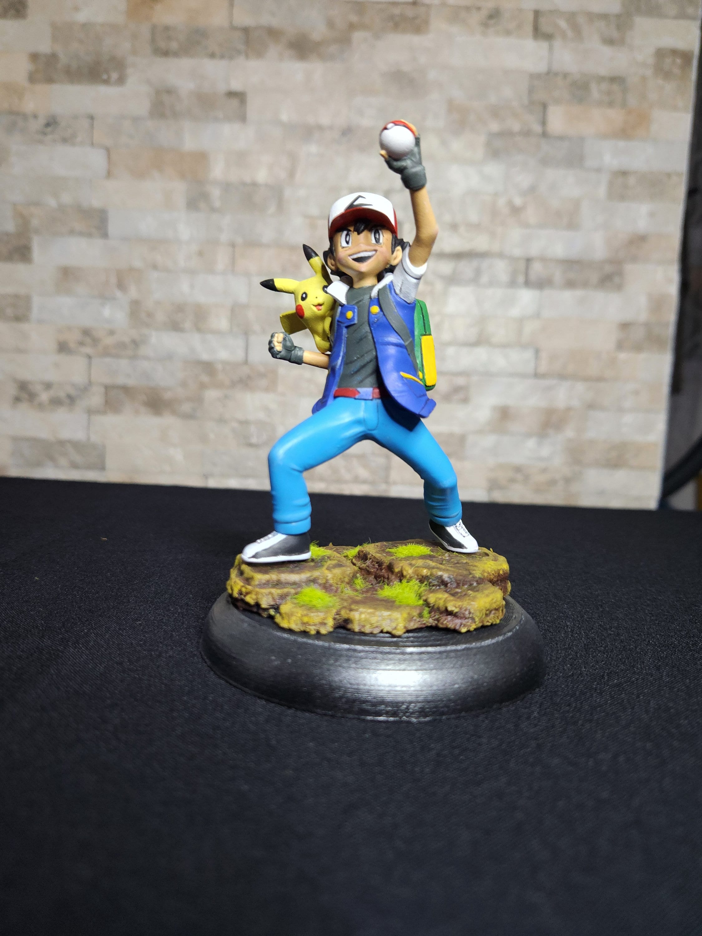 Handmade Ash Ketchum & Pikachu 3D Printed Statue - Etsy Australia