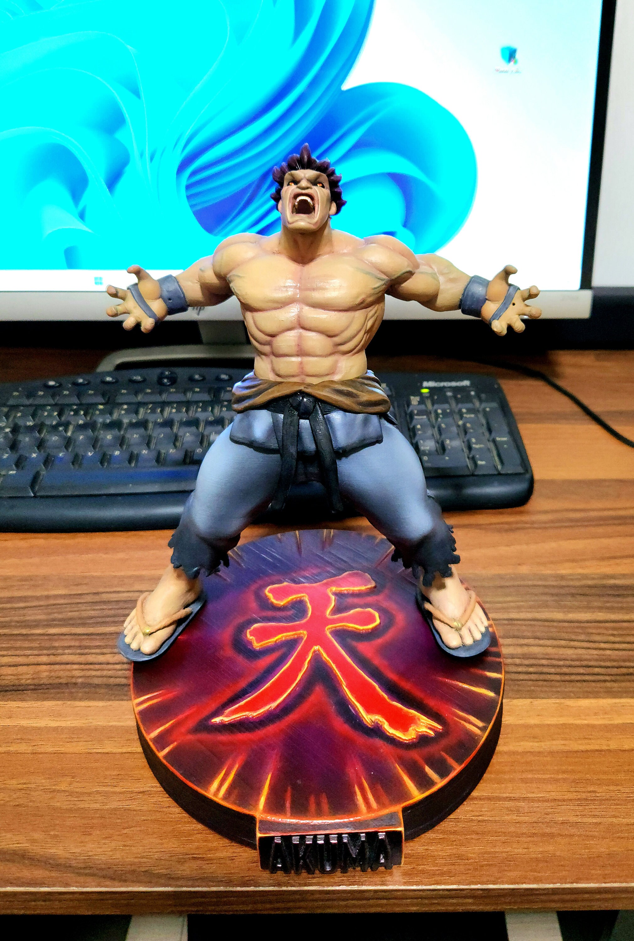 AKUMA Street Fighter 3D Printed Statue Collectible Statue Gift Birthday ...