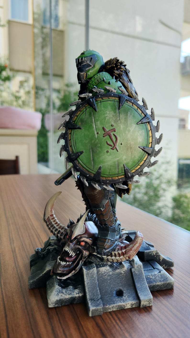Handmade Doom Slayer Statue | 3D Printed Gamer Decor - Etsy