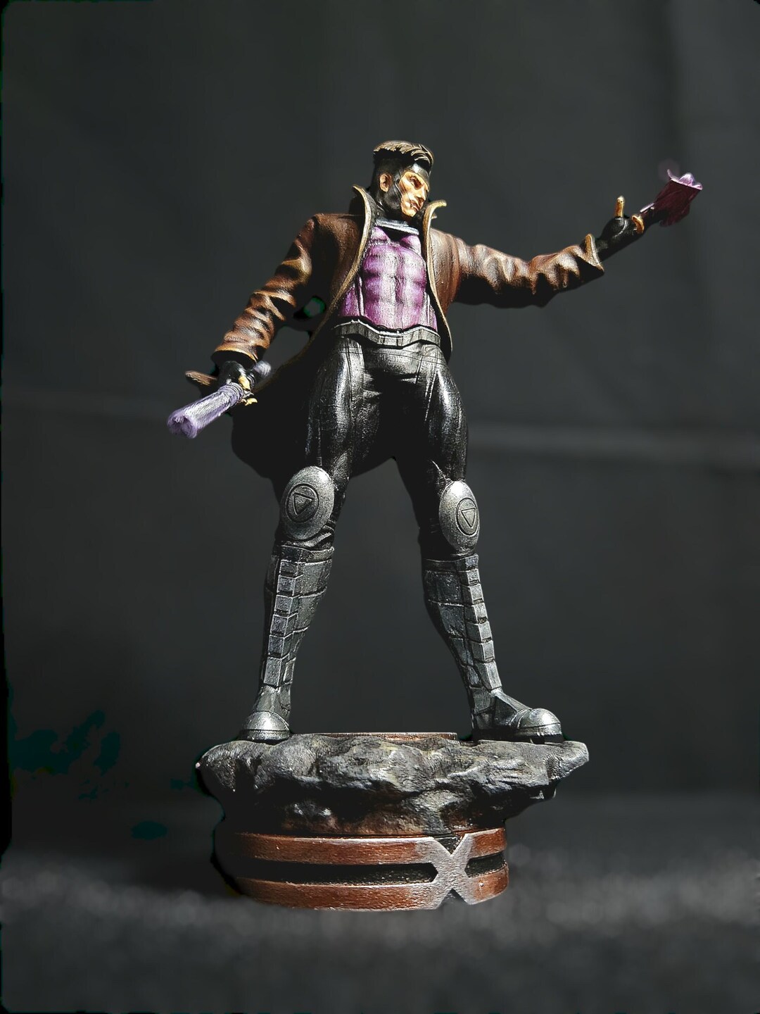 Gambit Xmen 3D Printed Statue Collectible Statue Gift Birthday Gift ...