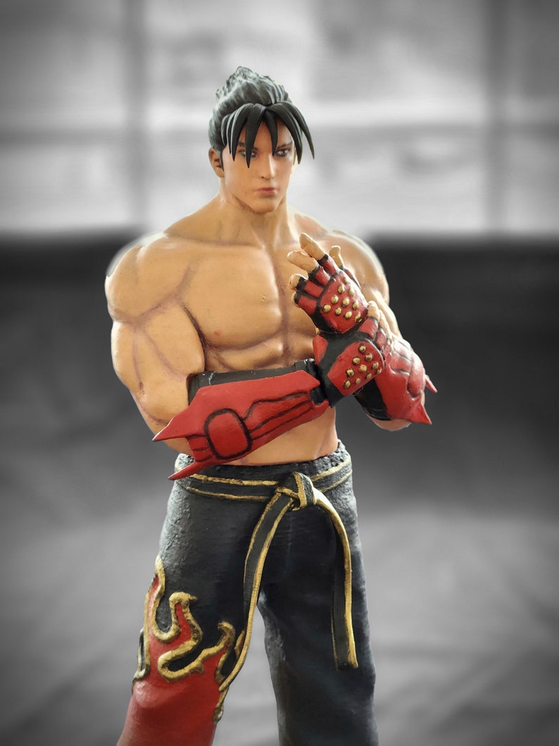 Jin Kazama Statue | 3D Printed, Painted Collectible Figure Exclusive ...