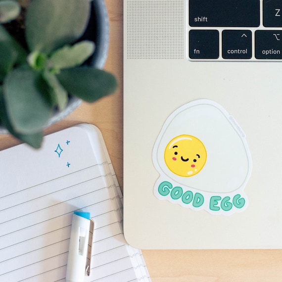 Good Egg Waterproof Glossy Vinyl Sticker 2.5 X | Etsy