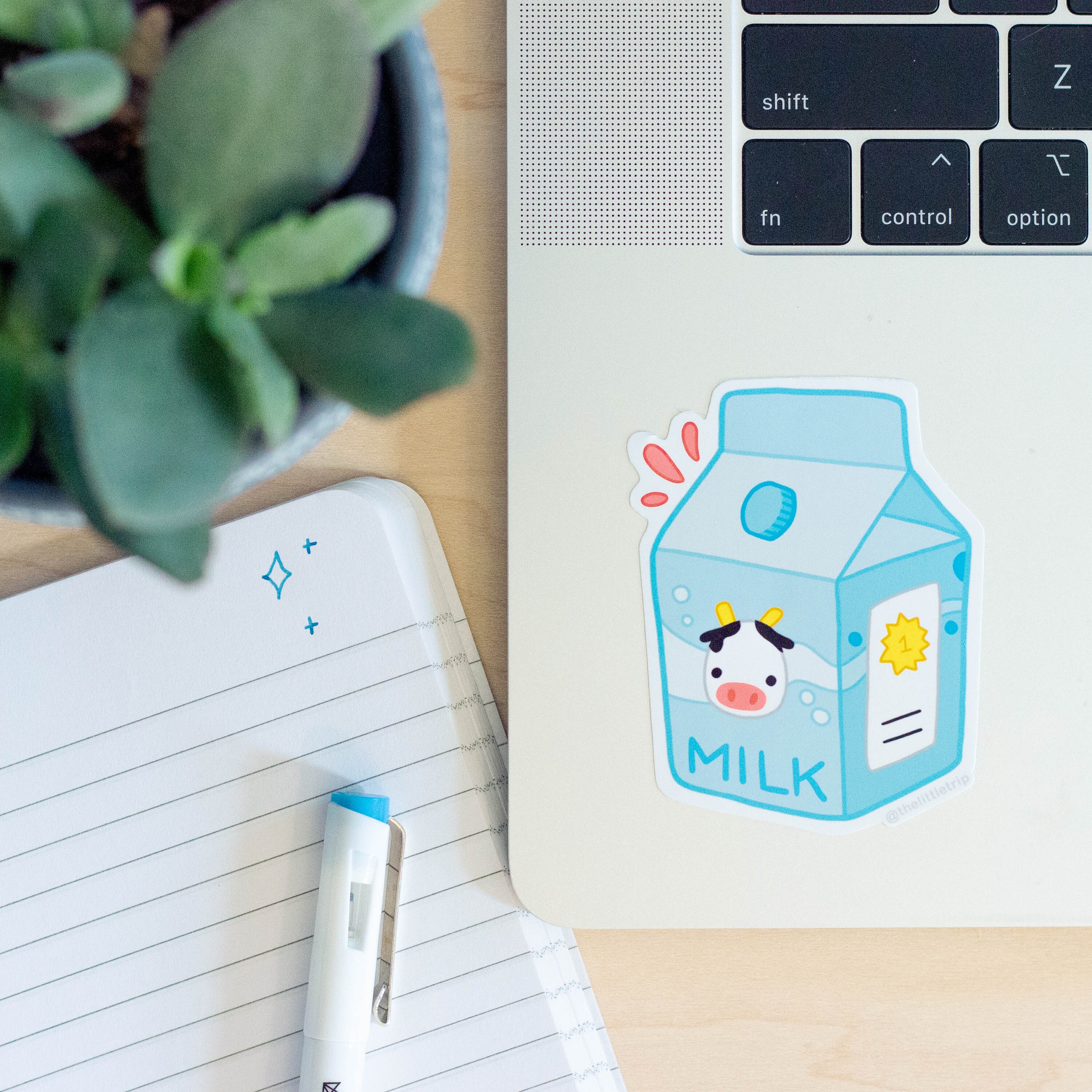 Cow Milk Carton Waterproof Glossy Vinyl Sticker - Etsy UK