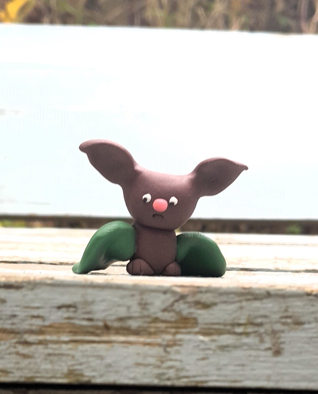 Sad Bat Figurine, Cute Bat Figure - Etsy