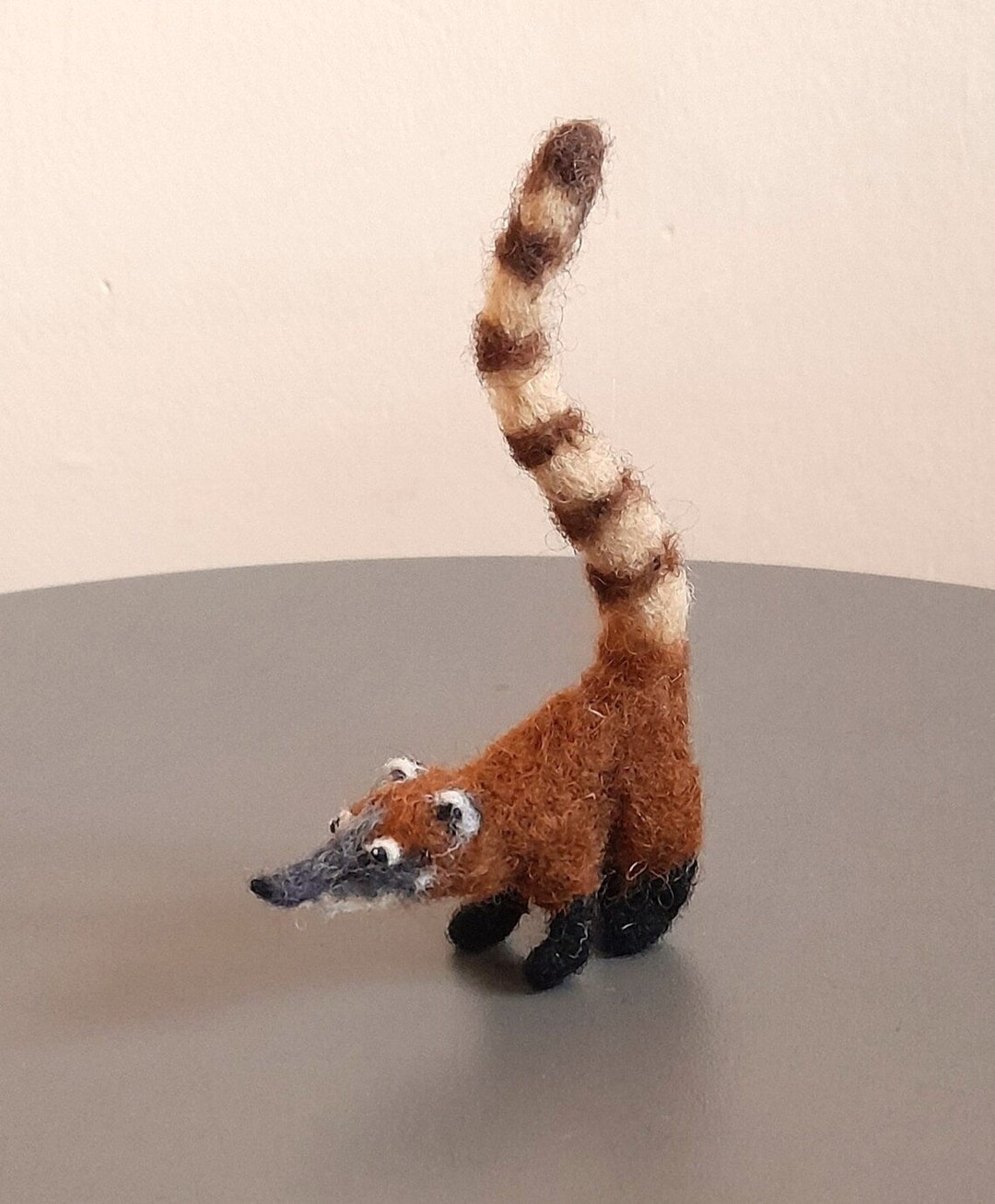 Coati Needle Felted Animal Figure Coatimundi Raccoon - Etsy