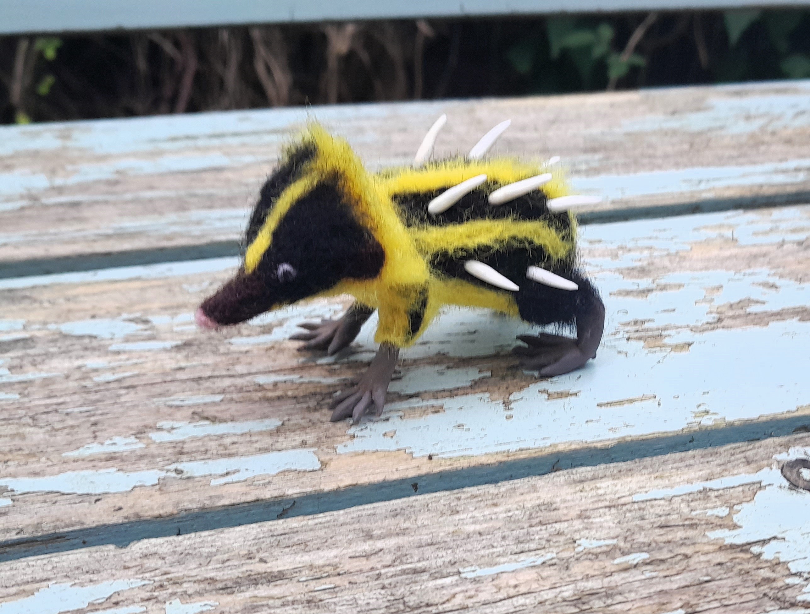 Tenrec Needle Felted, Felt Animal, Soft Sculpture Handmade Ooak Figure ...