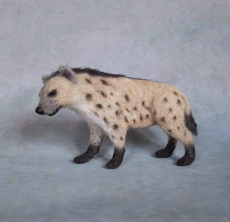 Cave Hyena Replica Crocuta Spelaea Ice Age Spotted Hyeana Model ...