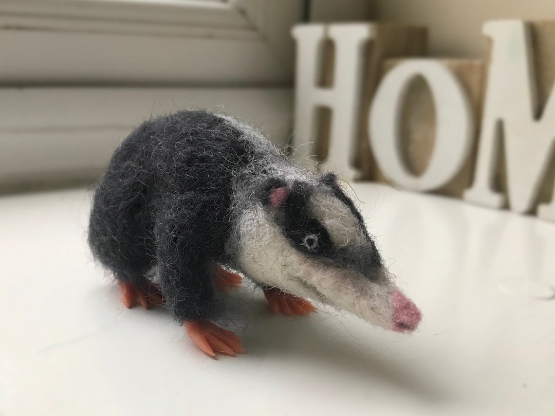 Moonrat Felt Felted Needlefelt Animal Echinosorex - Etsy