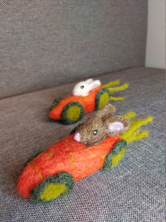 The Carroteers Racing Rabbits in Carrot Stunning Needle - Etsy