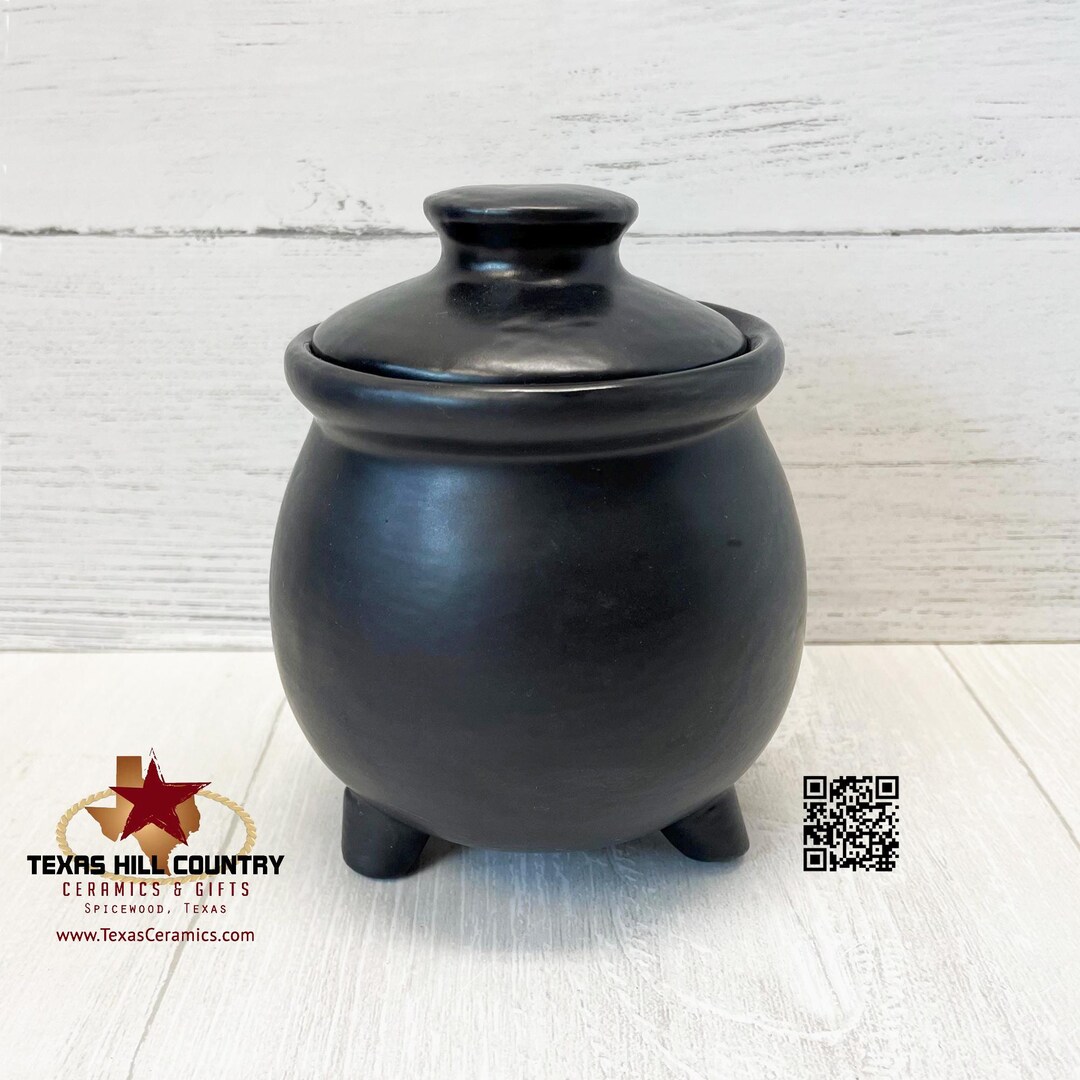 Cauldron Sugar Bowl With Lid in Kettle Black, Fun Halloween Decor for ...