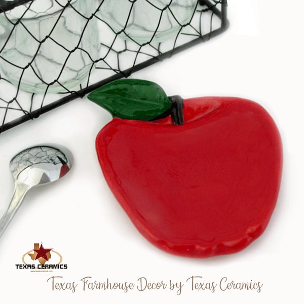 Apple Spoon Rest - Etsy
