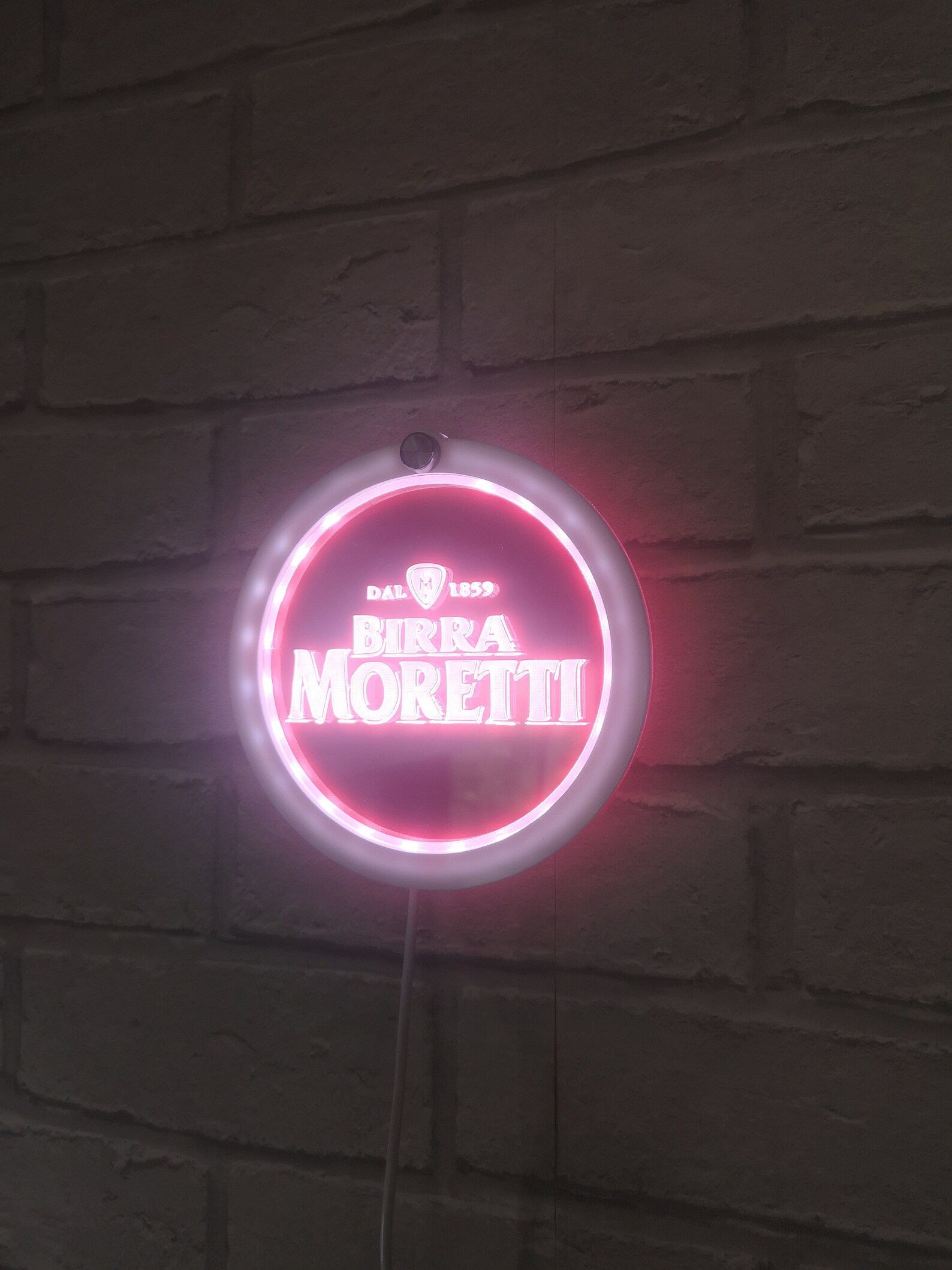Birra Moretti Amazing Led Round Light 7 Colour Changing With Remote ...