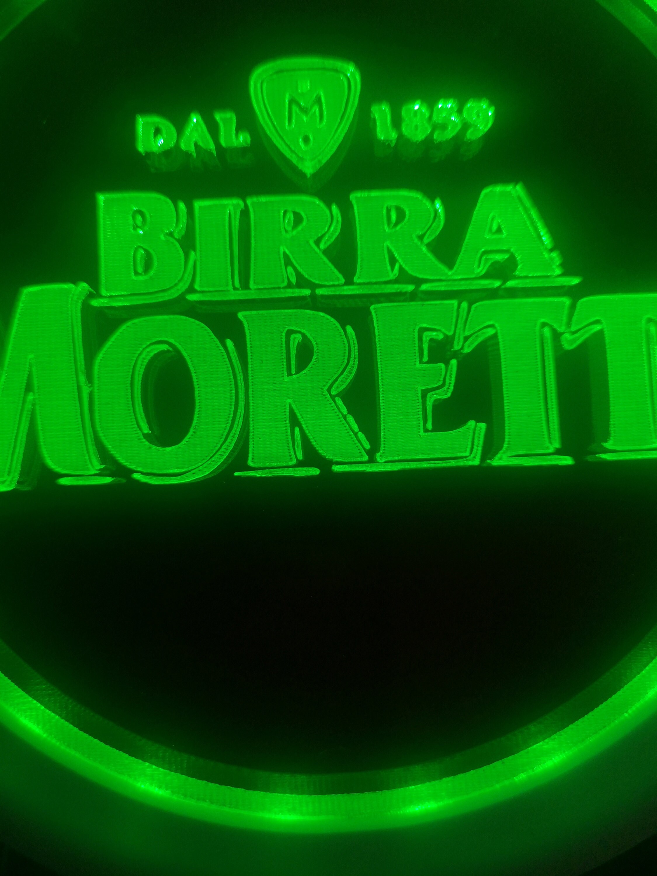Birra Moretti Amazing Led Round Light 7 Colour Changing With Remote ...