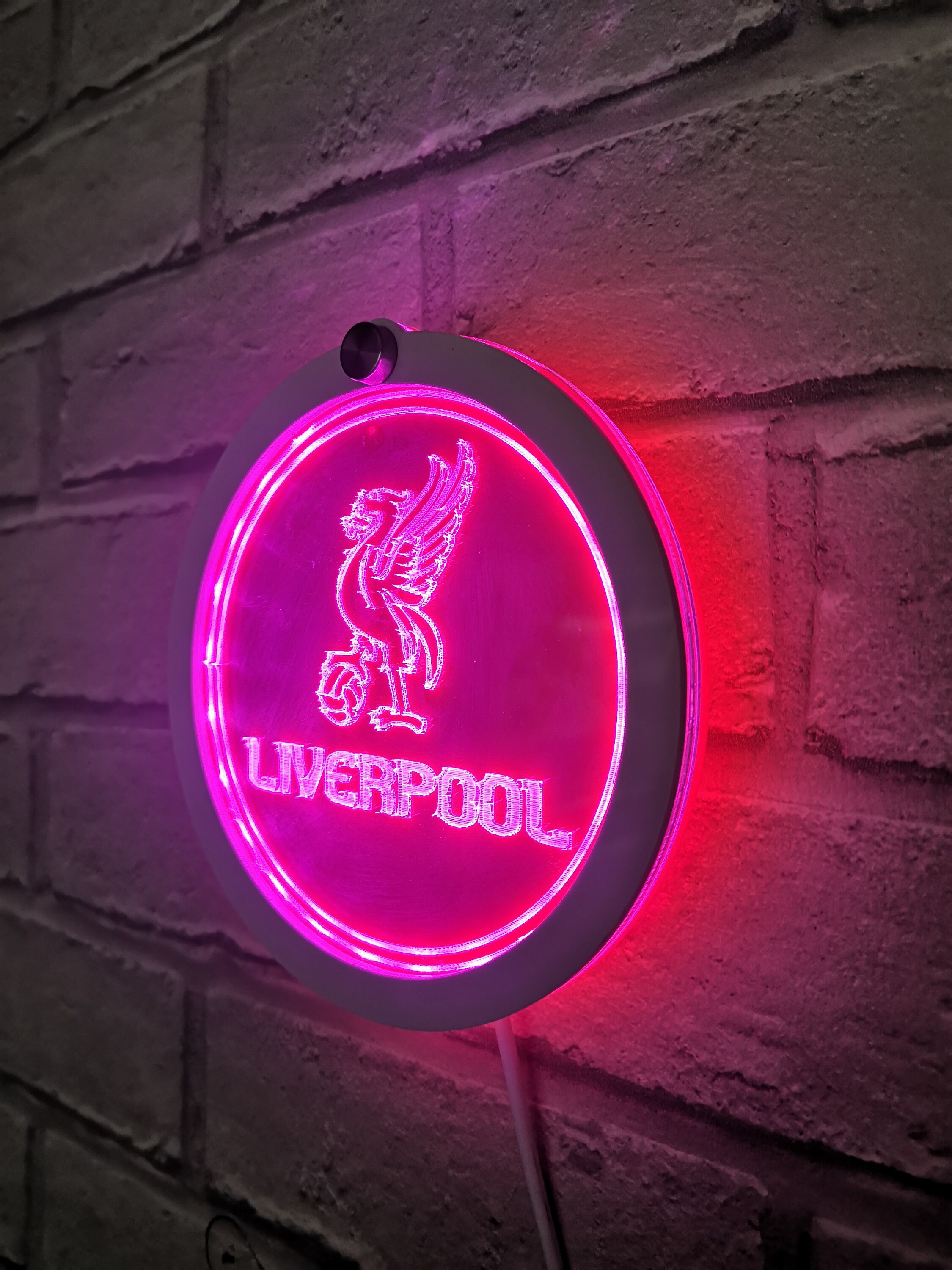 Liverpool Led Round Light 7 Colour Changing With Remote | Etsy UK