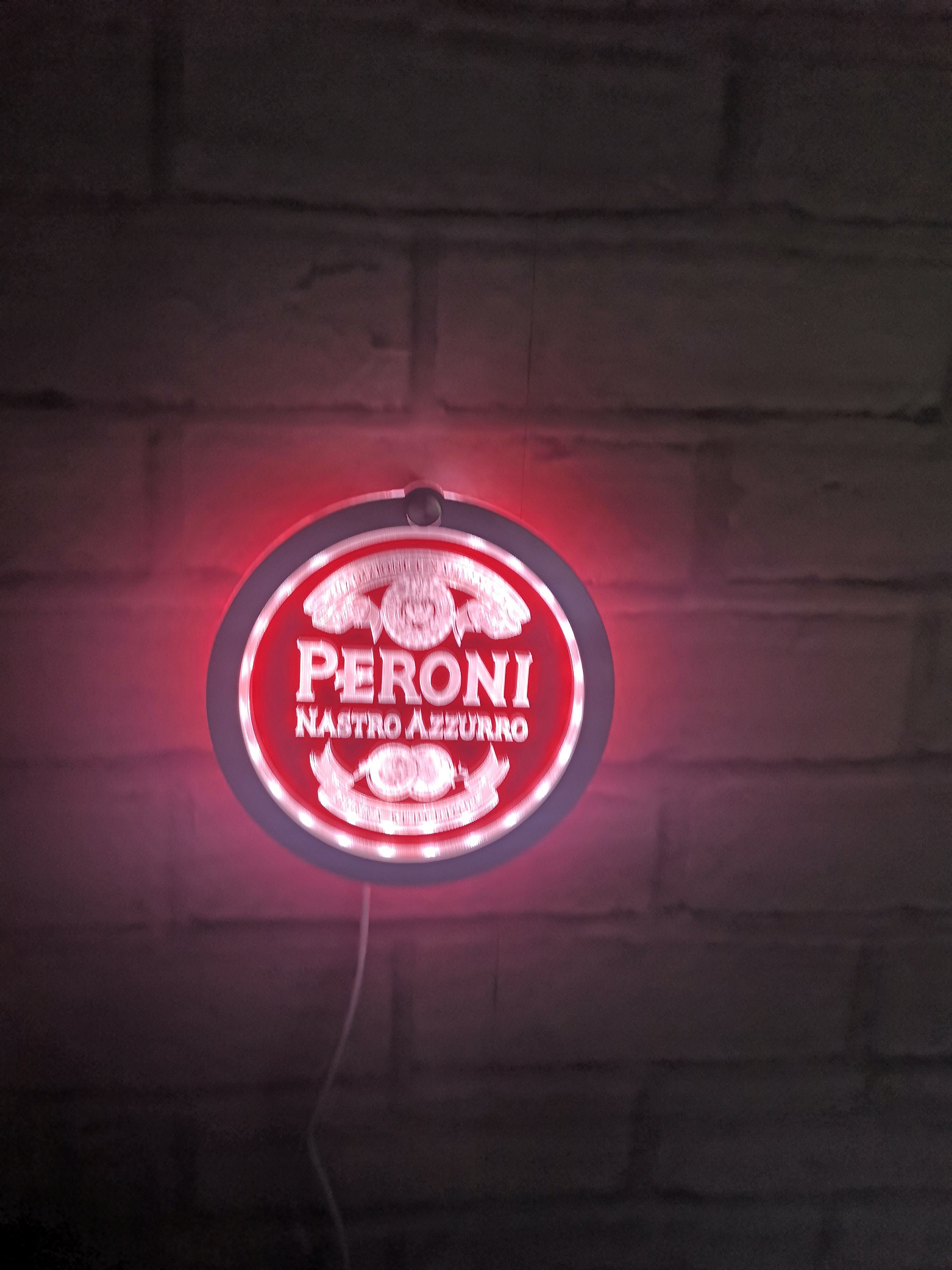 Peroni Amazing Led Round Light 7 Colour Changing With Remote - Etsy UK