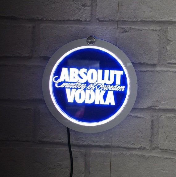 Absolut Vodka Light Amazing Led Round Light 7 Colour Changing | Etsy