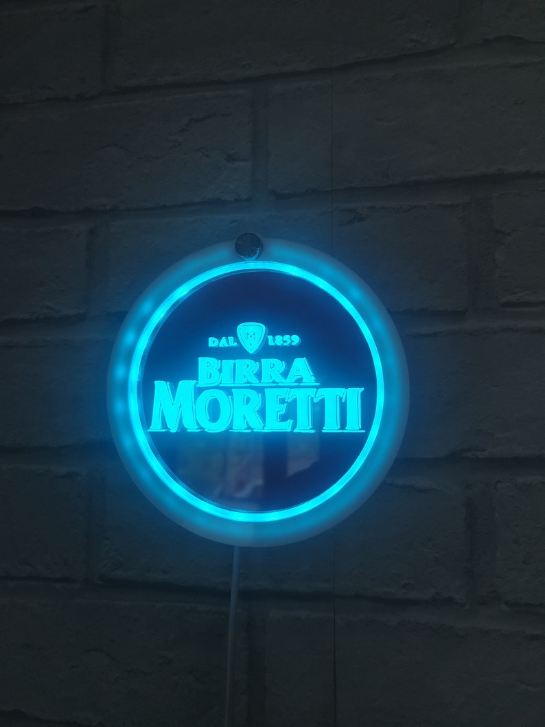 Birra Moretti Amazing Led Round Light 7 Colour Changing With Remote ...
