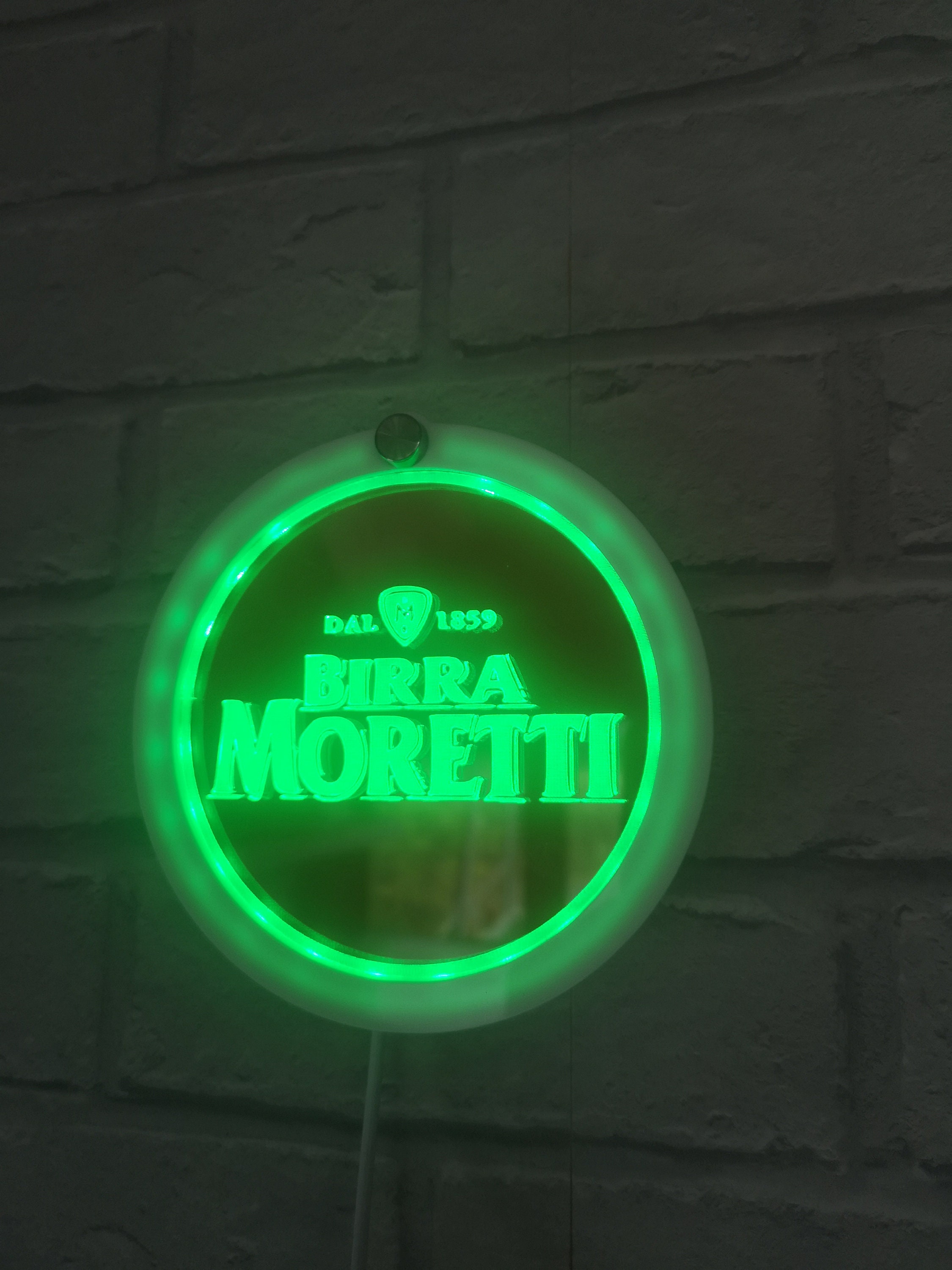 Birra Moretti Amazing Led Round Light 7 Colour Changing With Remote ...