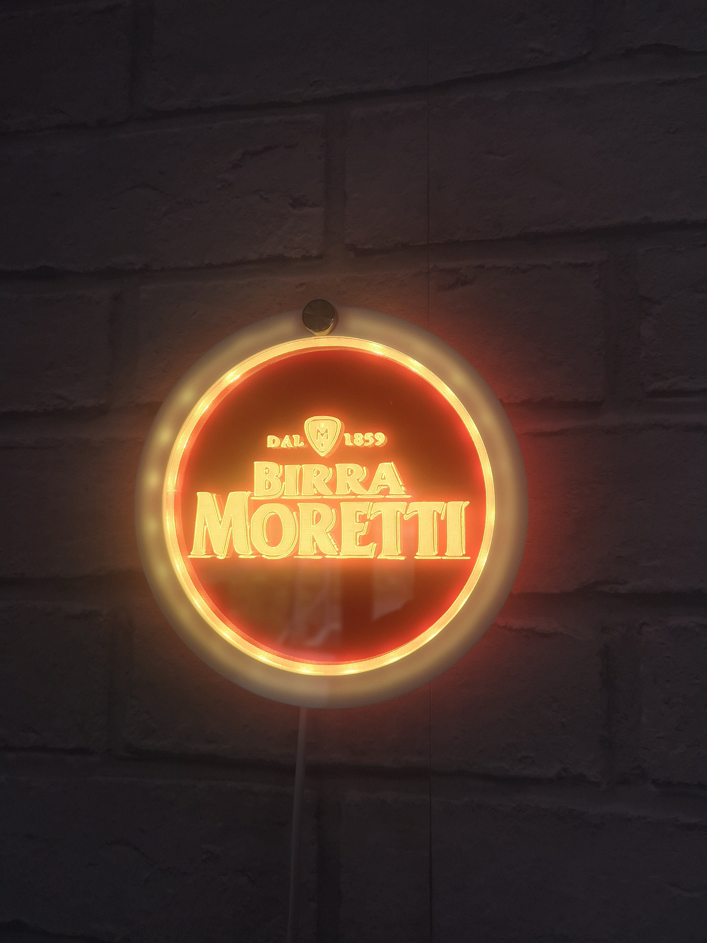 Birra Moretti Amazing Led Round Light 7 Colour Changing With Remote ...